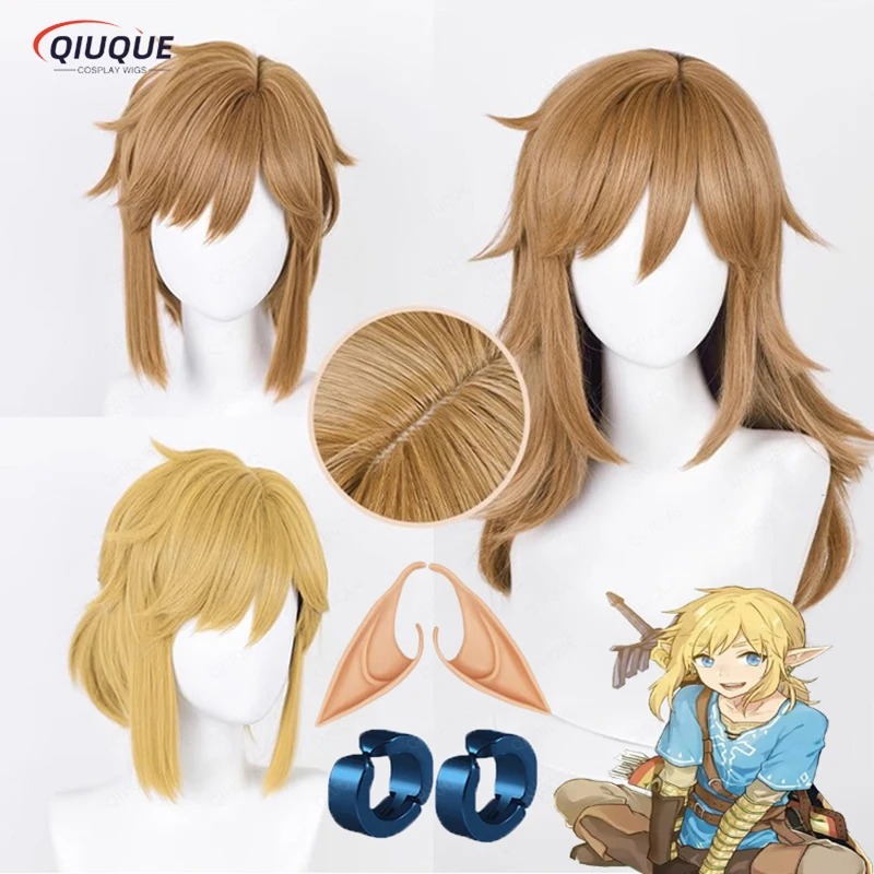 New-Link-Cosplay-Wig-Anime-Twilight-Princess-Breath-of-the-Wild-Tears ...