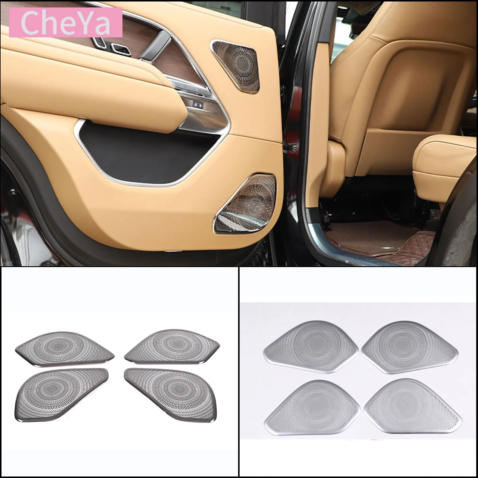 Stainless-Steel-Car-Door-Speaker-Panel-Decorative-Cover-for-Land-Rover ...