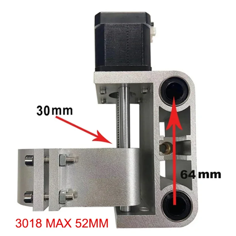 Aluminum Z Axis Spindle Motor Mount, 300-500W Spindle Holder