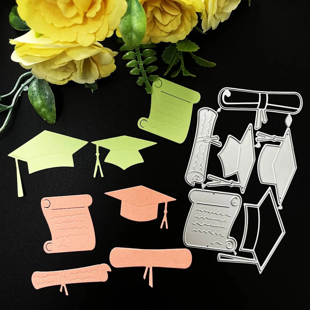 Graduation-Hat-Metal-Cut-Die-Graduations-Reel-Dies-For-Scrapbooking ...