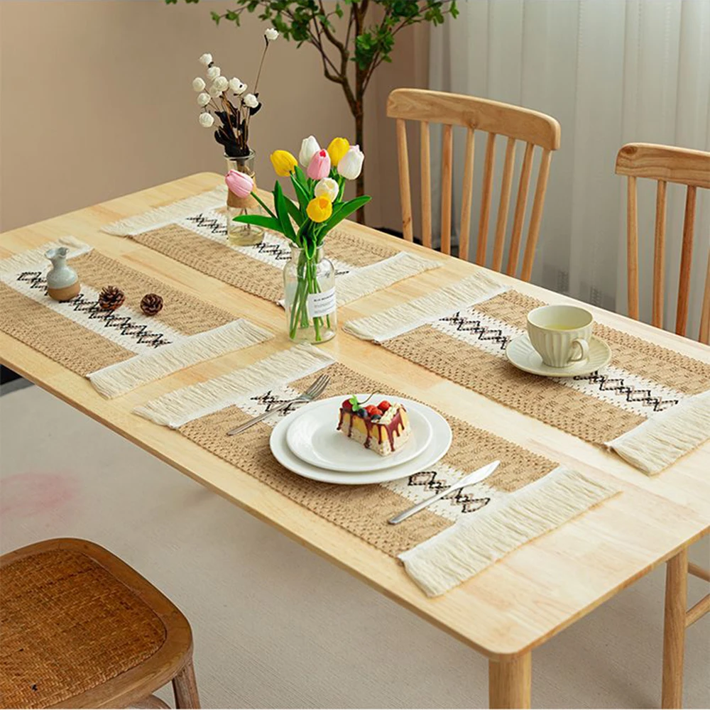 Placemats-For-Dinner-Table-Macrame-Modern-Accessory-Kitchens-Underplate ...