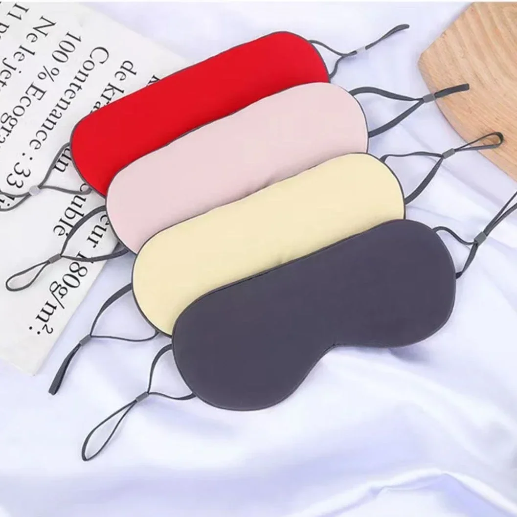 Sleep Mask Warm Cold Dual-Use Soft Silk Eye Mask Night Blackout ...