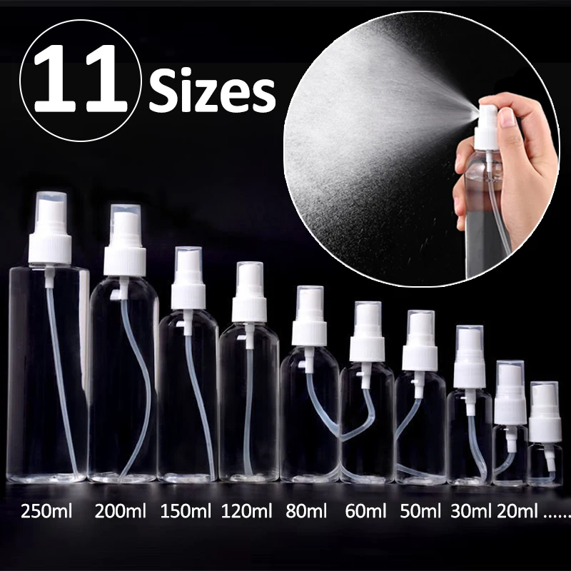 Garrafas-Recarreg-veis-Transparentes-de-Viagem-Garrafa-de-Spray-Cosm ...