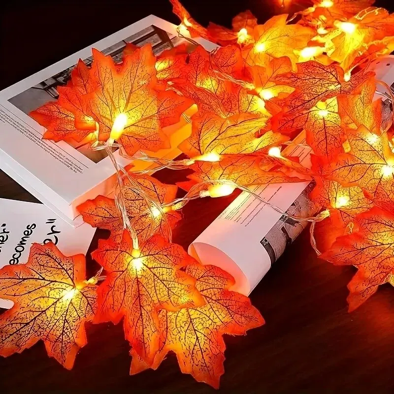 1pc-10-20-LED-Maple-Leaf-String-Lights-Battery-Powered-Fairy-Lights-For ...