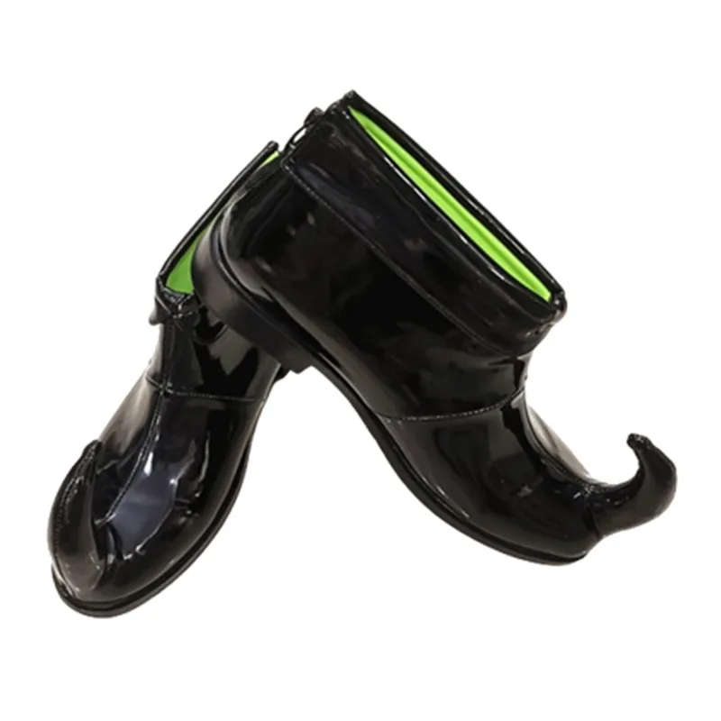 Unisex-Pure-Color-Clown-Shoes-For-Men-Children-Black-Joker-Boots-Funny ...