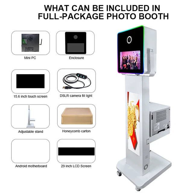 Magic Mirror Photo Booth for DSLR Camera with 15.6inch Touch Screen ...