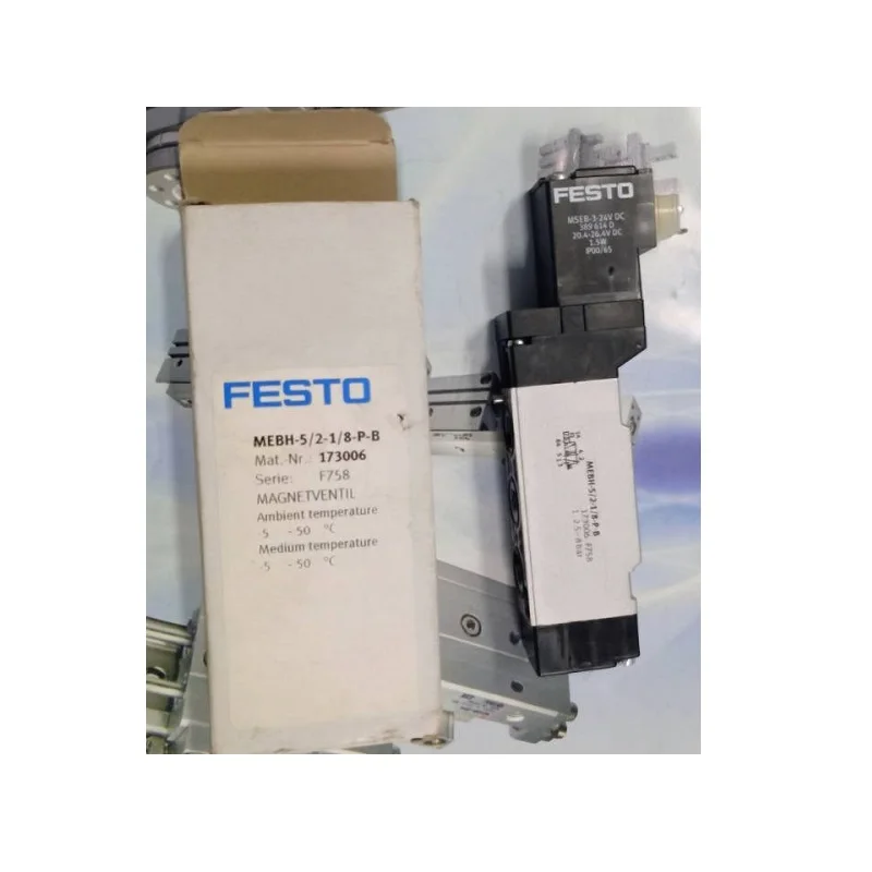 FESTO MEH-3-24VDC PNEUMATIC Solenoid Valve Assembly 24VDC, 45% OFF