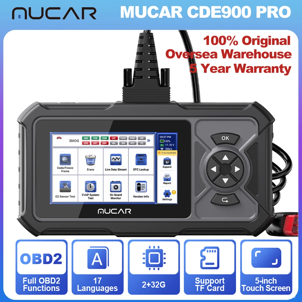 MUCAR-OBD2-Scanner-CDE900-PRO-Diagnostic-Scan-Tool-Full-OBDII-Car-Code ...