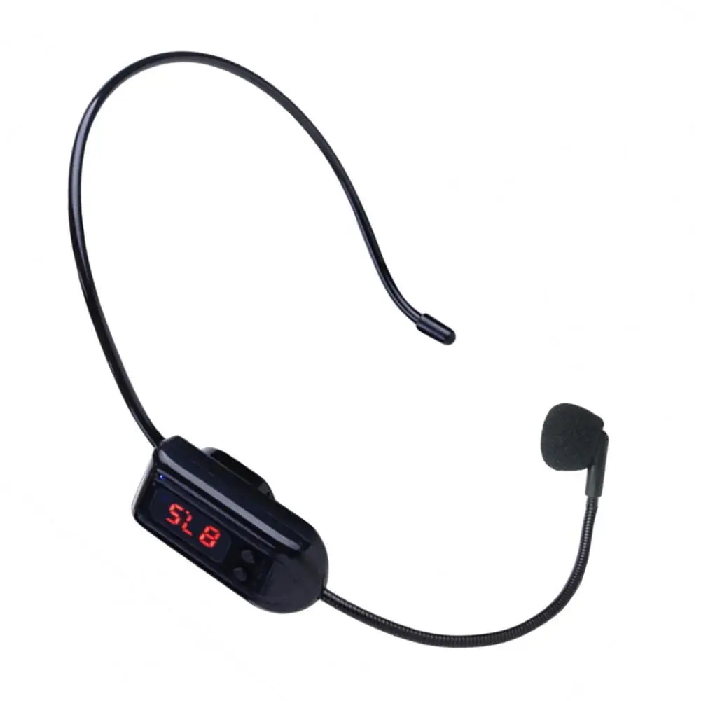 Wireless-Microphone-Head-mounted-FM-Transmitter-Headset-Megaphone-Radio ...