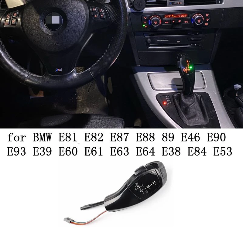 LED Gear Shift Knob for BMW 1 3 5 6 7 x1 x3 x5 z4 E81 E82 E87 E88 89 E46 E90 91 E92 E93 E39 E60 ...