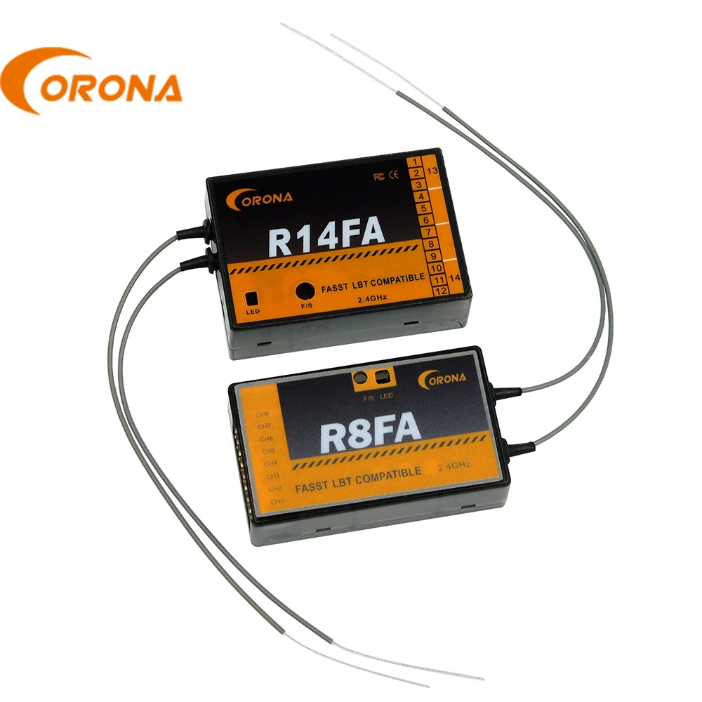 Futaba-2-4GHz-FASST-Protocol-Compatible-Receiver-Corona-F8FA-R14FA-10C ...