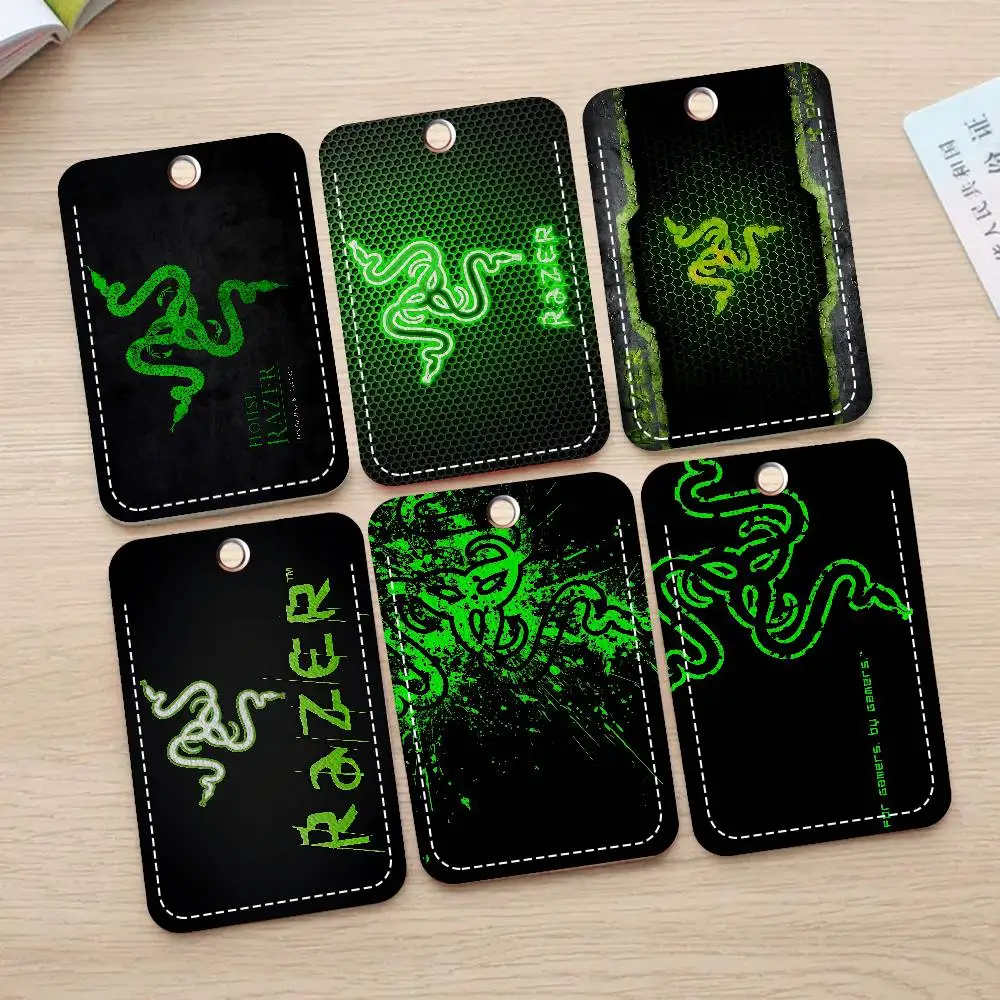 R-Razer LOGO Bank Card,Subway, Bus Card Holder Keychain Key Ring Door ...