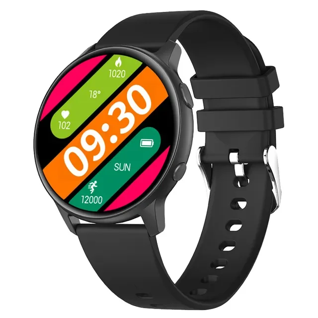 Round Screen Smart Watch Men Full Touch Screen Sport Fitness Watch IP67 ...