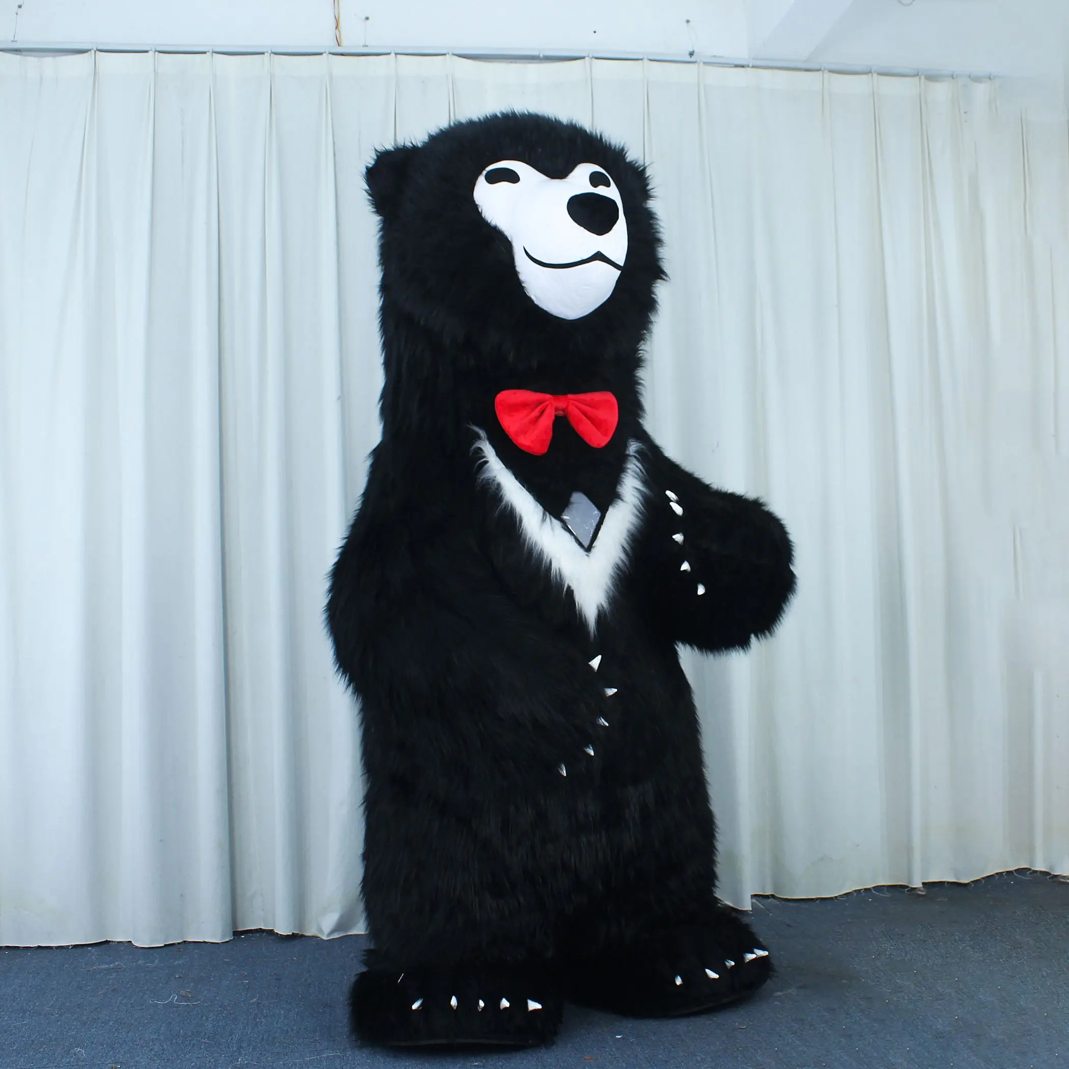 Bear Mascot Black And White