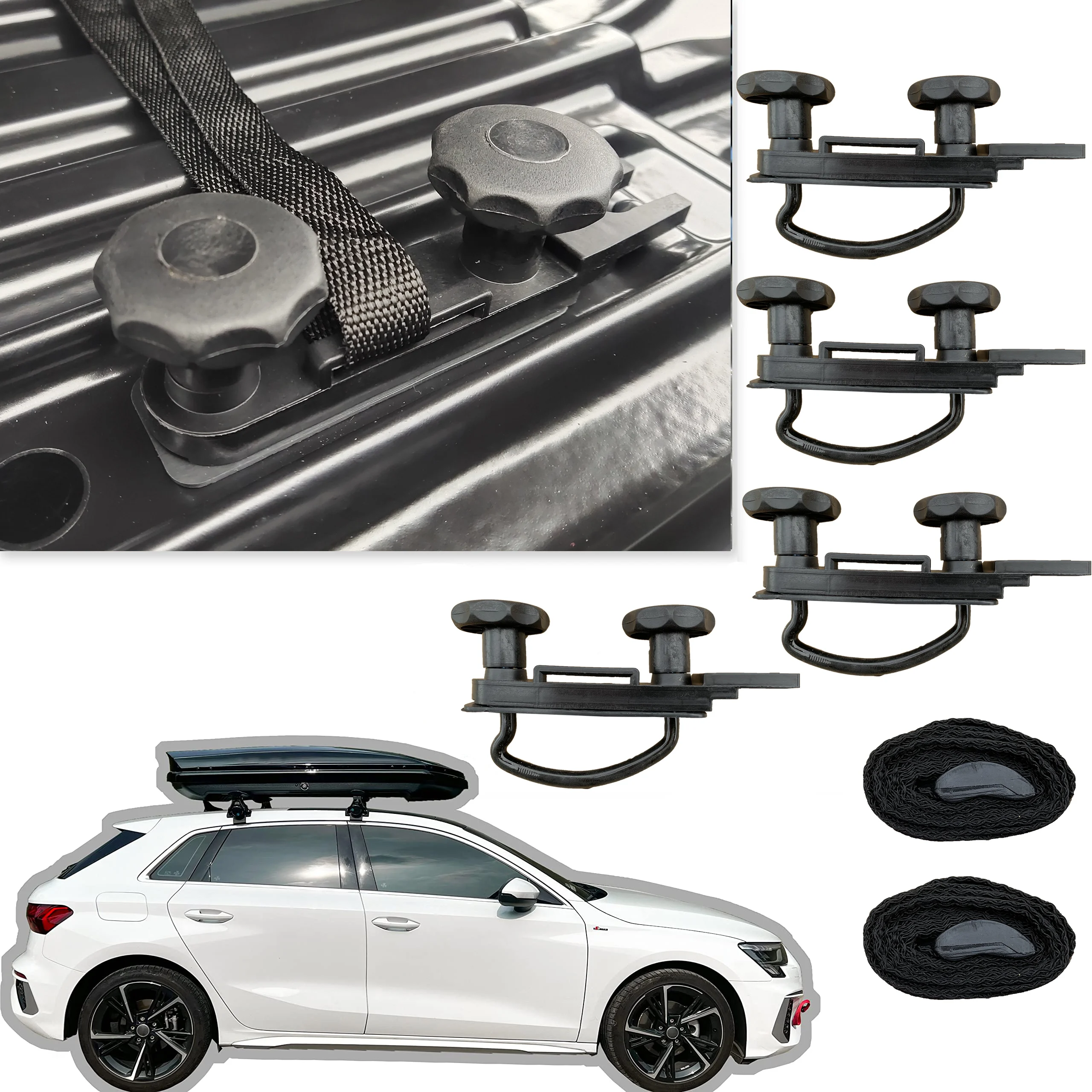 아연 도금 금속 스틸 지붕 박스 U 볼트 클램프, 옥상 화물 캐리어 랙 볼트, 자동차 밴 장착 액세서리 U 브래킷, 4 개 ...