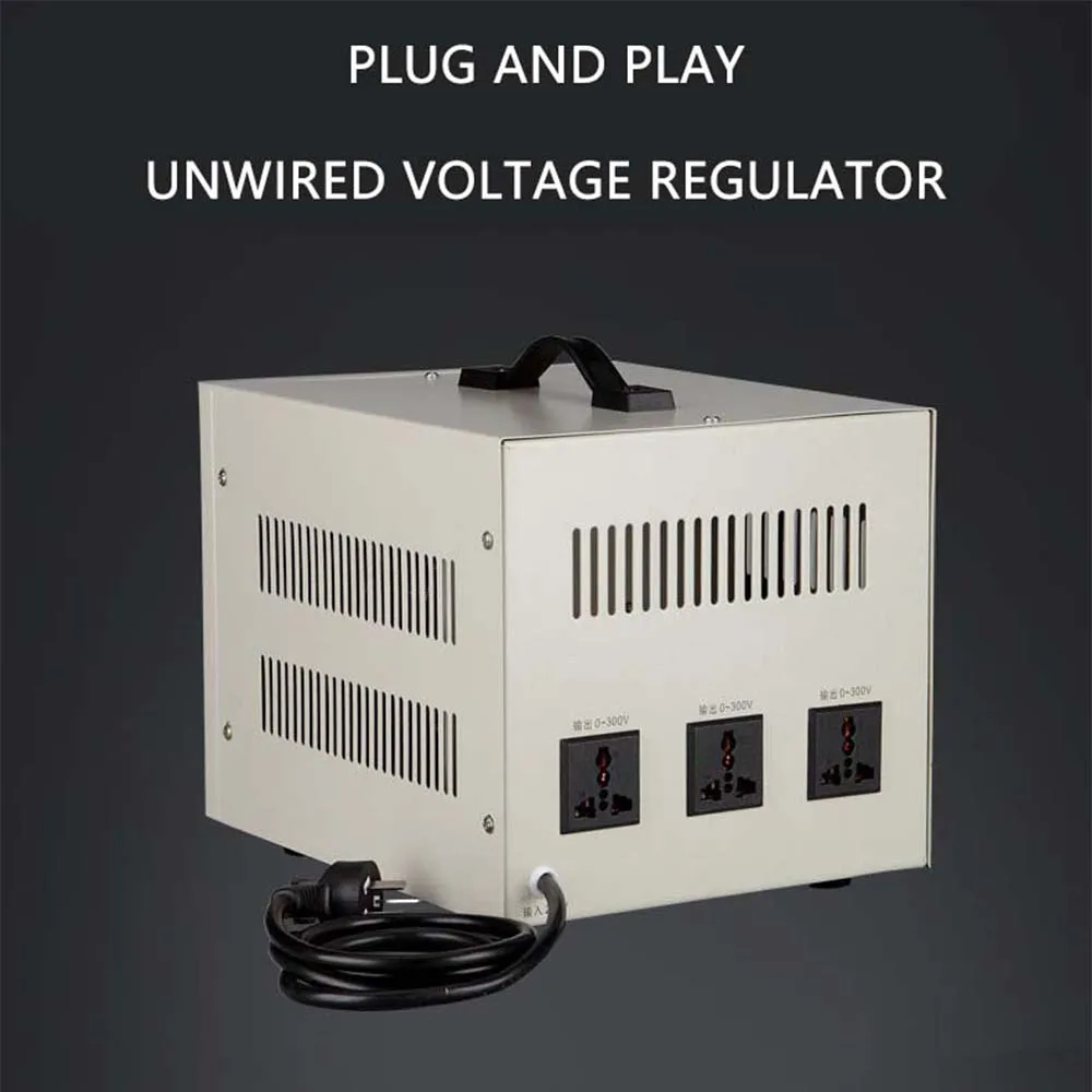 Single-phase voltage regulator 3KW digital display 3000VA 0-300V STG ...