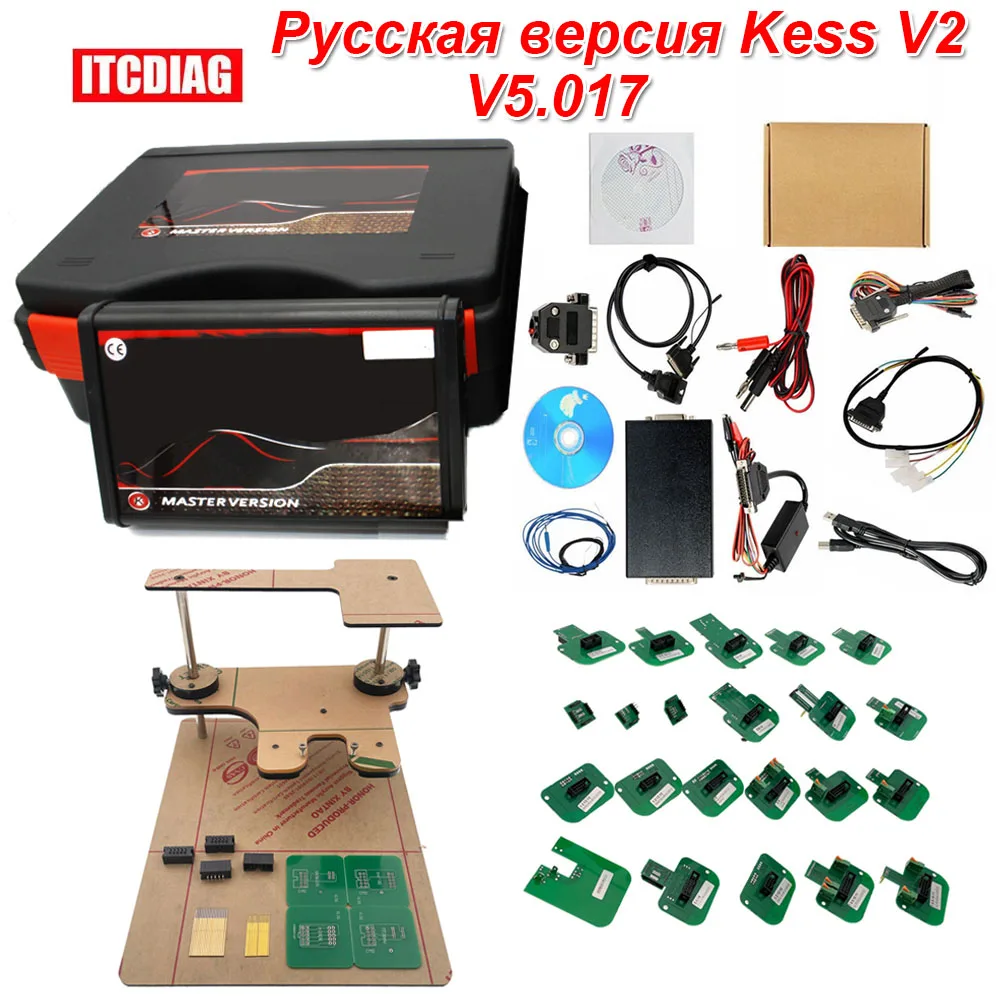 Russian-Language-Version-Kess-V2-V5-017-Online-2-70-EU-Red-OBD2-Manager ...