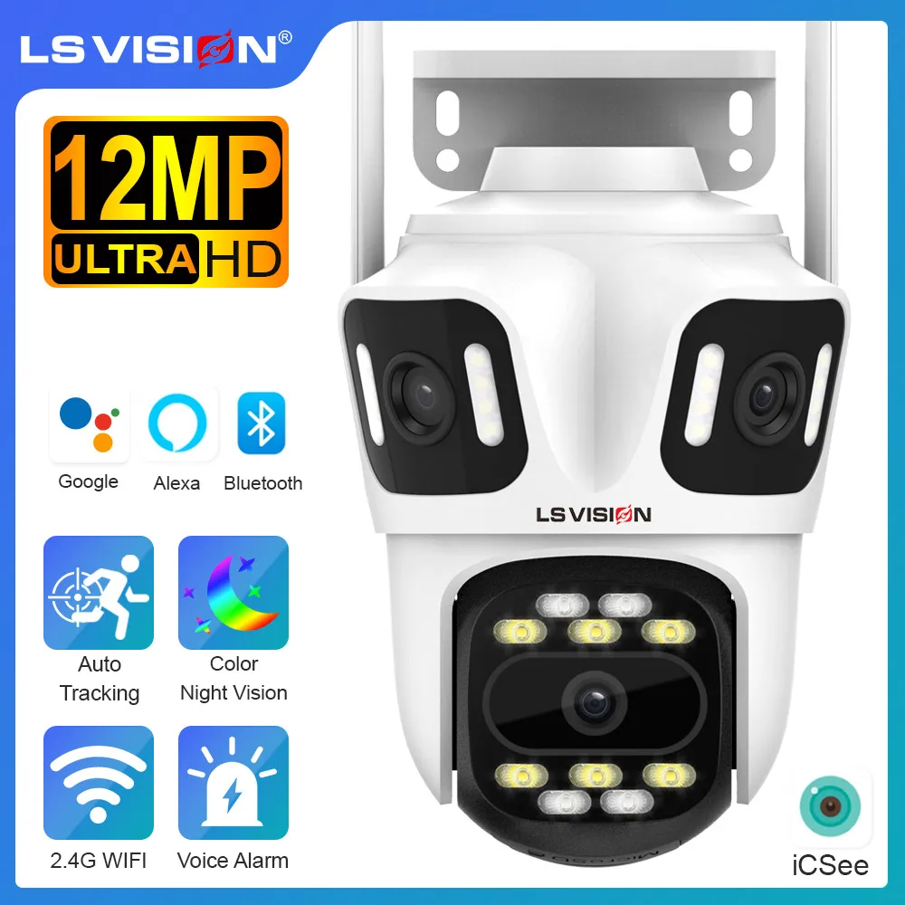 LS-VISION-12MP-6K-Three-Screens-WiFi-Linkage-Camera-Outdoor-Three-Lens ...