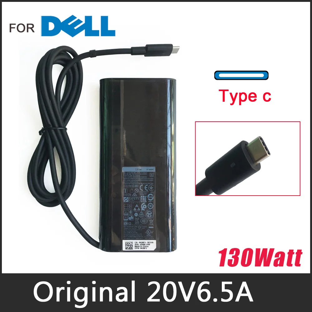 Genuine-130W-20V-6-5A-USB-Type-C-Laptop-Charger-For-DELL-Precision-5550 ...