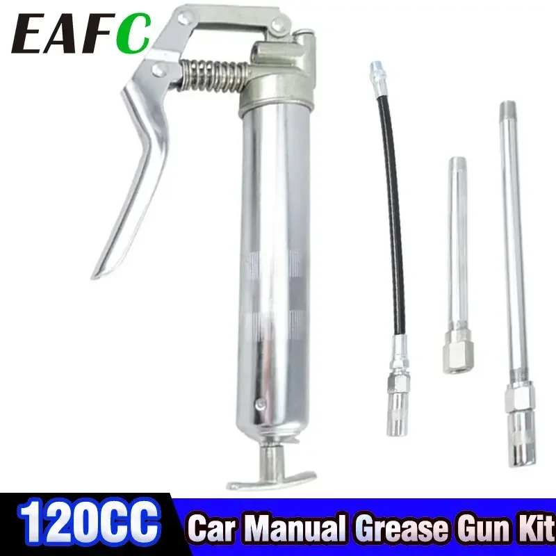 Car-Manual-Grease-Gun-Kit-One-Hand-Portable-Oiler-120CC-Load-Alloy ...