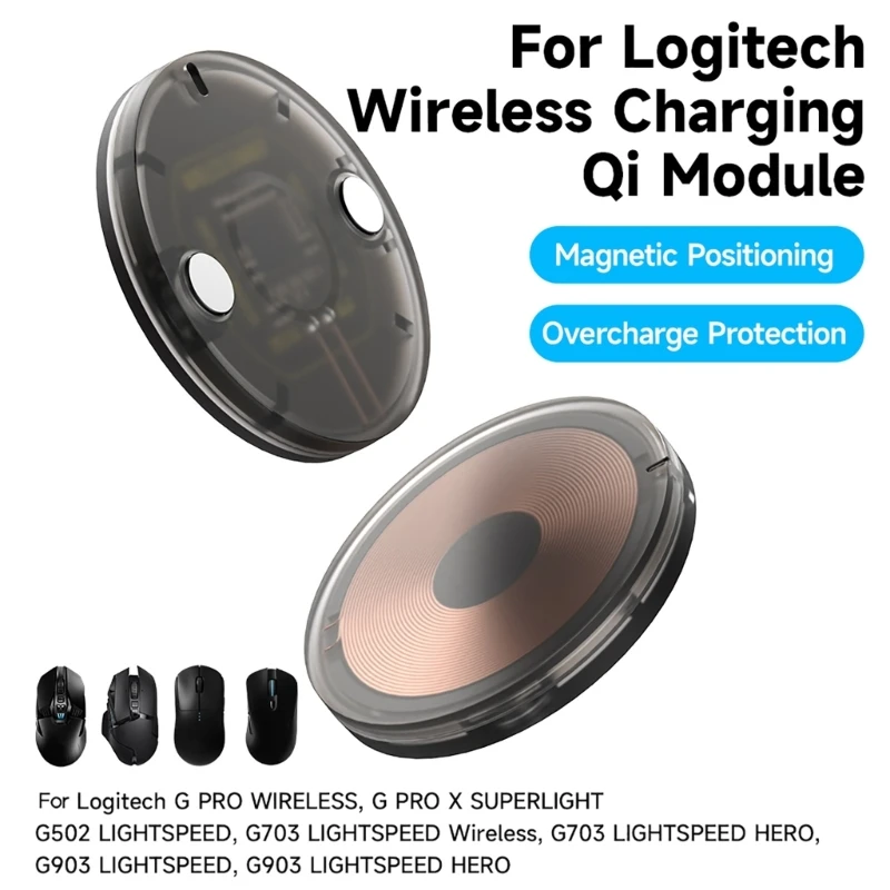 QI Magnetic Wireless Charging Module- Charge Coin Base for Logitech ...