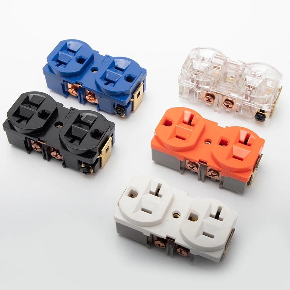 2pcs High Quality 20A 125V US AC Duplex Receptacles Wall Outlet Power ...