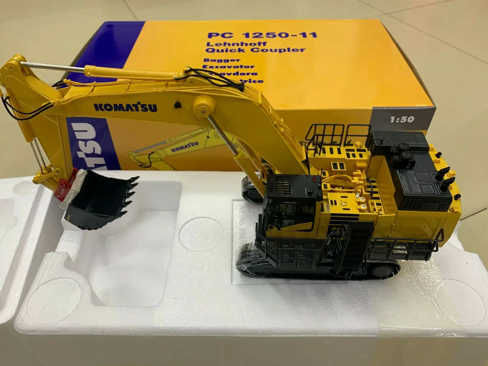 9992-Komatsu-PC1250-11-Demolition-Excavator-1-50-Scale-Diecast-New-in ...