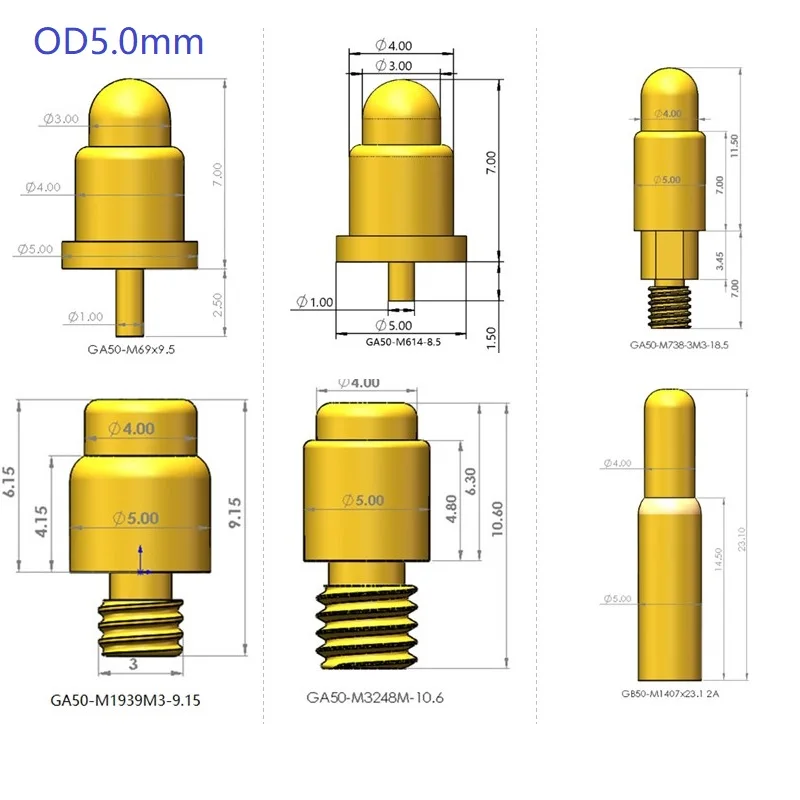 1-Piece-Overall-Diameter-OD5-0-MM-Spring-Loaded-Pogo-Pin-DIP-SMD-Screw ...