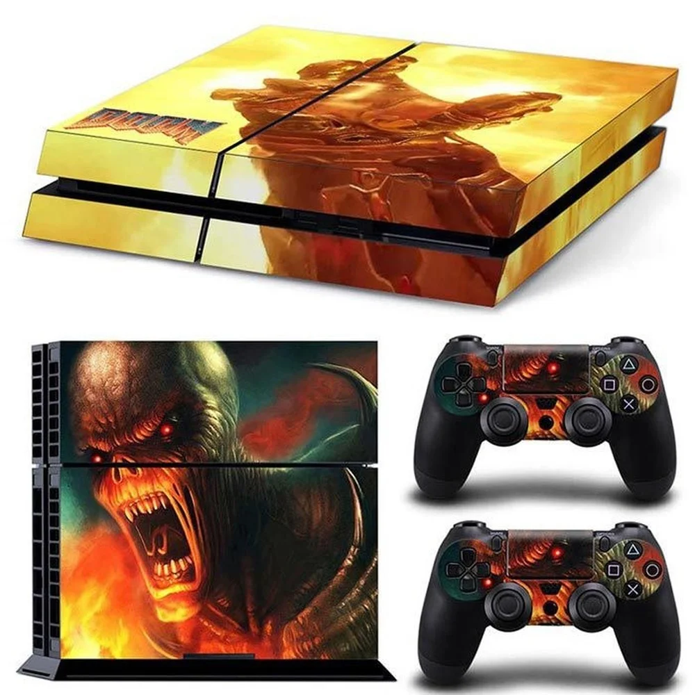 For-PS4-Doom-PVC-Skin-Vinyl-Sticker-Decal-Cover-Console-DualSense ...