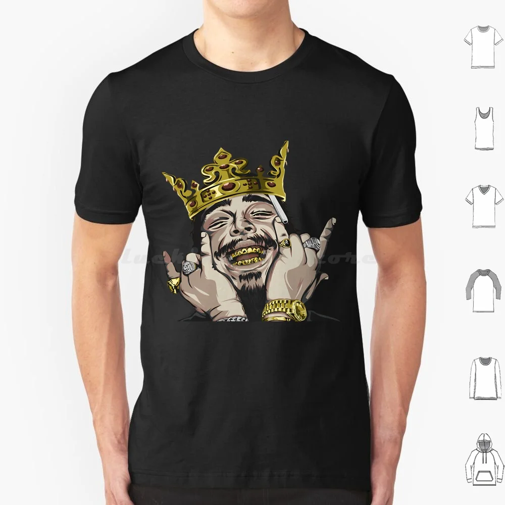The Post King Of Rap Rock T Shirt Cotton Men Women DIY Print Post Hip ...