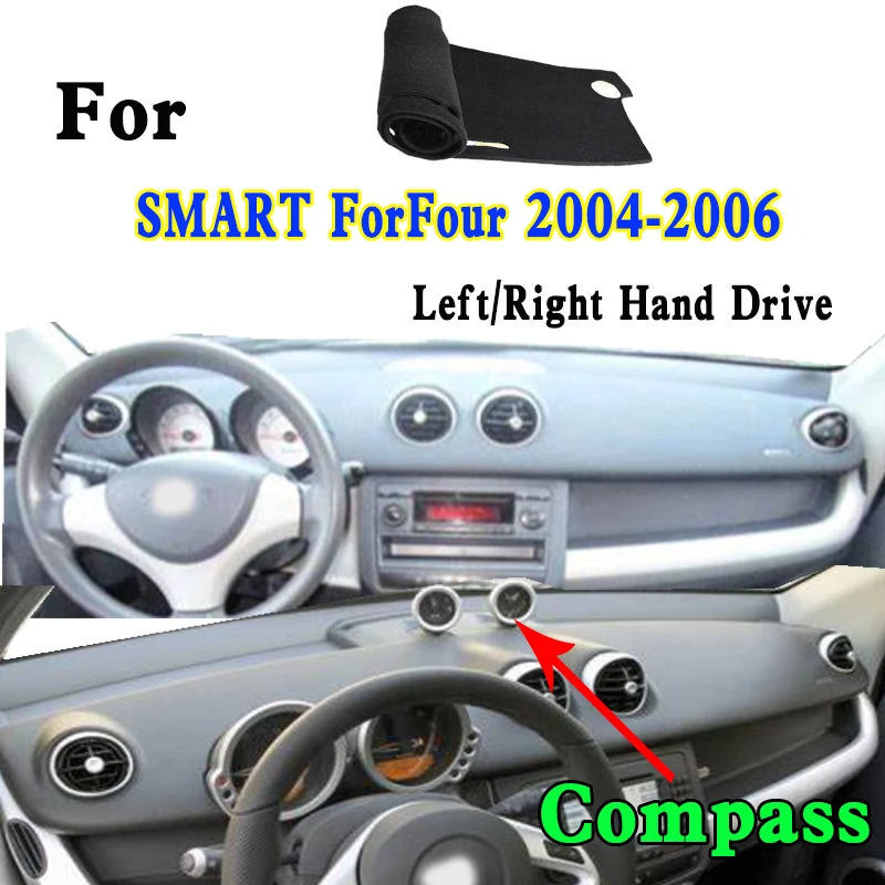 For SMART ForFour Brabus 454 55 Car Dashboard Mat Accsesories Anti ...