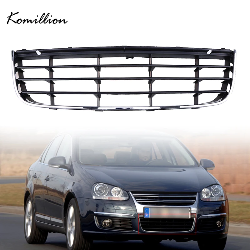 Car-Front-Center-Bumper-Lower-Grills-Vent-Black-Decoration-Grille-for ...