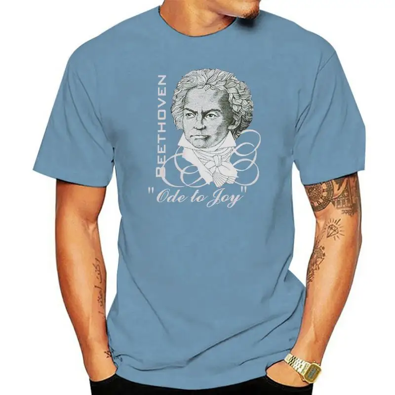 Men-T-Shirt-Beethoven-Portrait-Ode-To-Joy-Casual-Tops-German-Composers ...