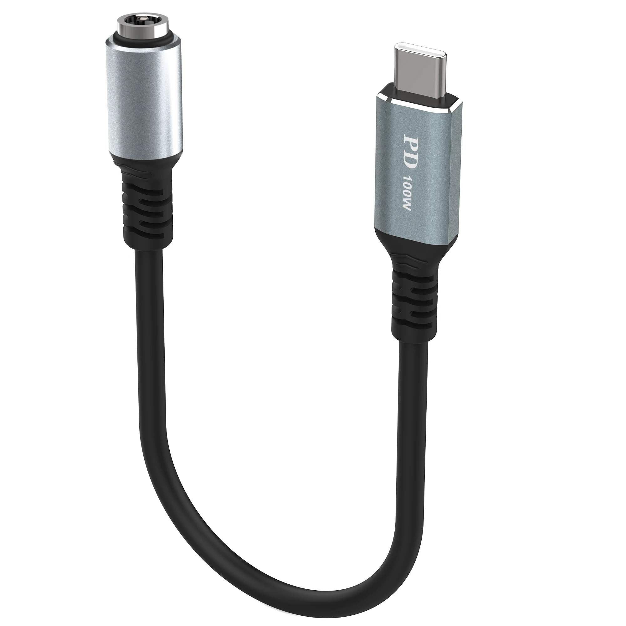USB C-type male input DC 5.5 x 2.1mm female power cord, maximum 100W ...