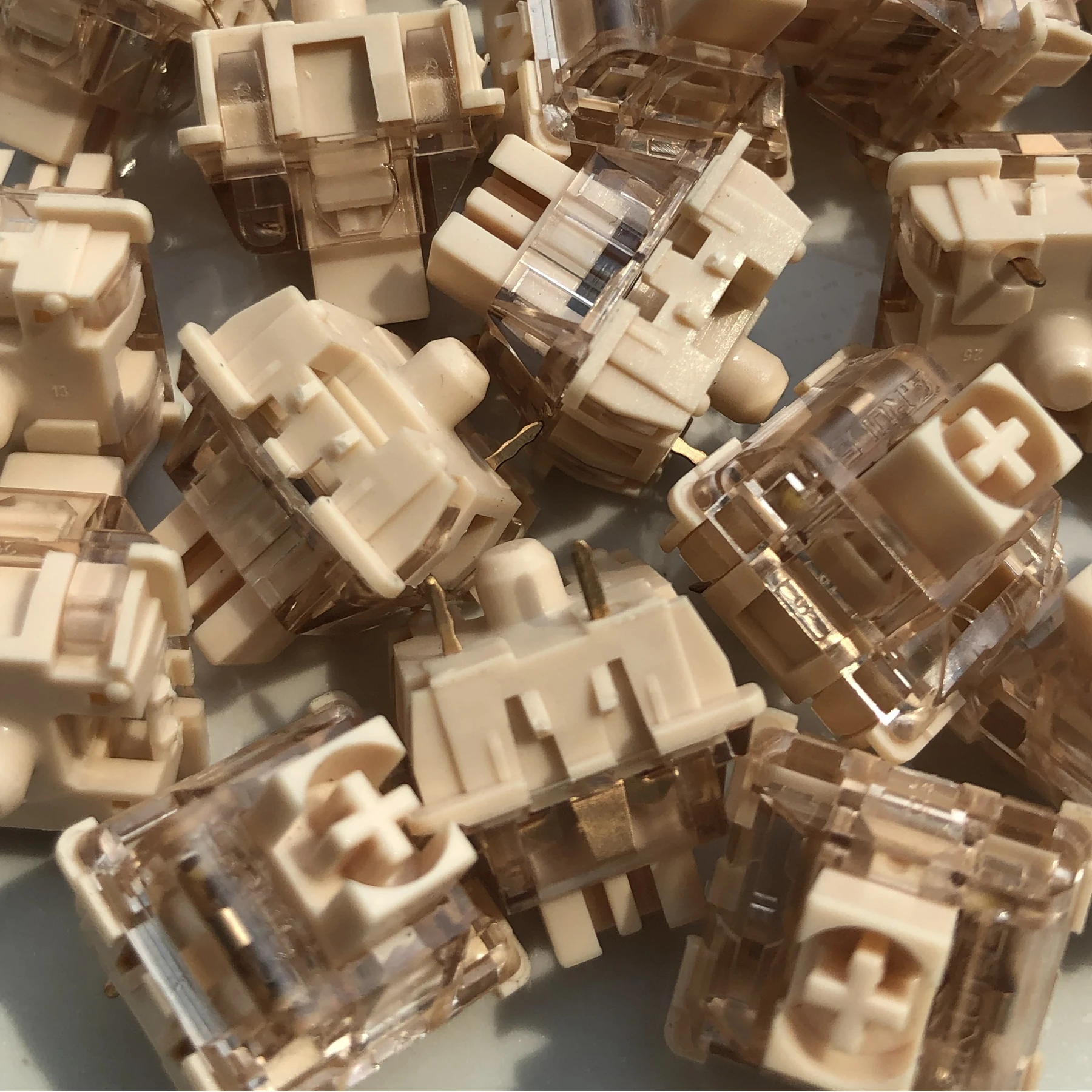 GRULE-V2-Cream-Yellow-Switch-45g-3-Pins-Tactile-HIFI-Sound-Switches-For ...