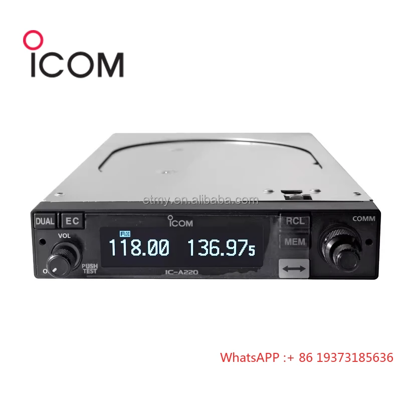 ICOM IC A220 VHF AIR Aviation BAND Mobile Radio Aeronautical Band ...