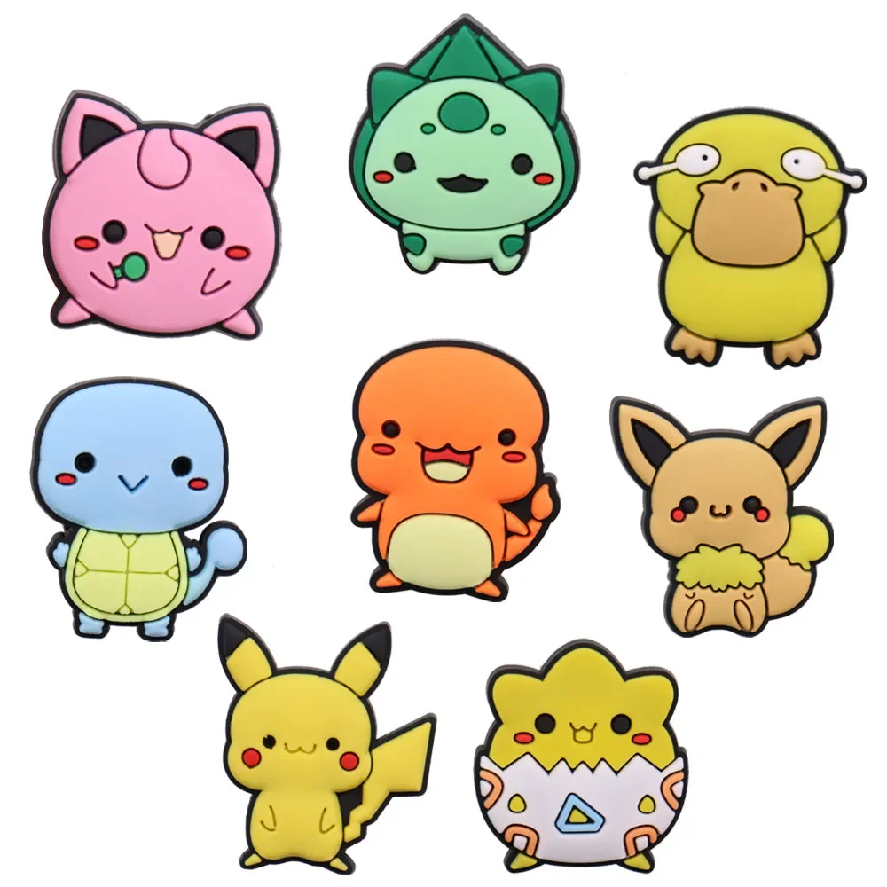 8-19pcs-set-MINISO-Pokemon-Pikachu-PVC-Shoe-Buckle-Fit-Wristbands-DIY ...