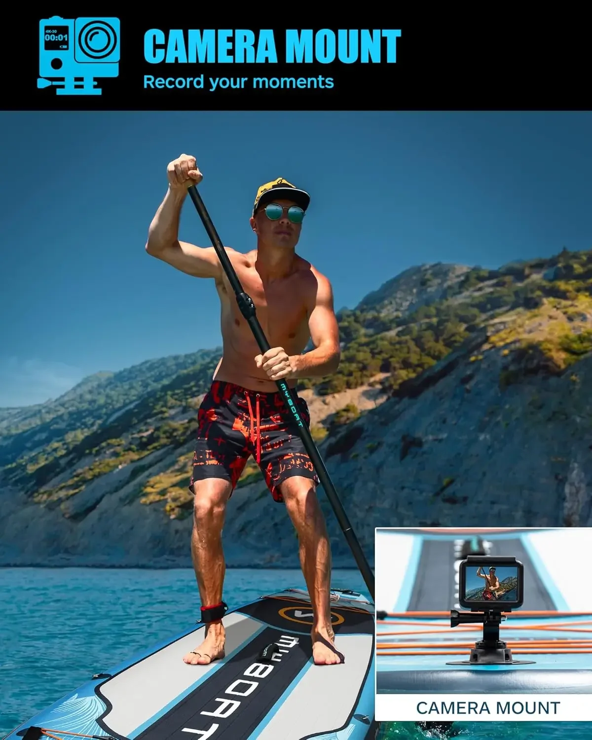 SUP Board with 3 Removable Fins & Dual Bungee – OUTFITTERS PURSUIT