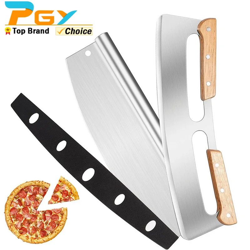 14-inch-Large-Pizza-Cutter-Sharp-Rocker-Blade-Stainless-Steel-Pizza ...