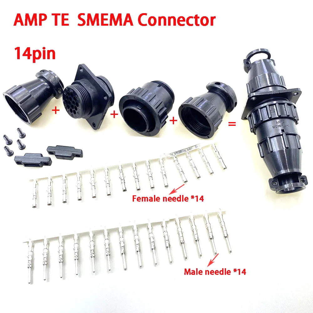SMEMA Connector 4P 9P 14Pin Male & Female Socket Cable Connector ...