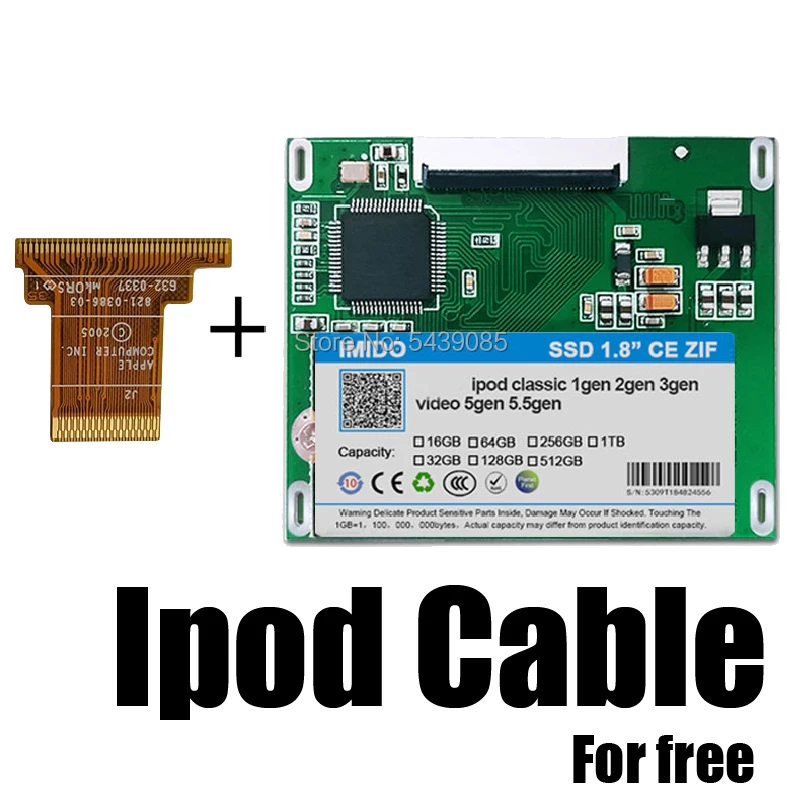 Ipod Classic SSD 128gb Compatible With Ipod Video Gen5/Ipod Classic 6th ...