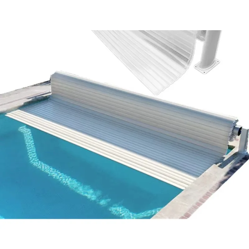 Swimming Pool Automatic Pool Cover Roller System Concealed ...