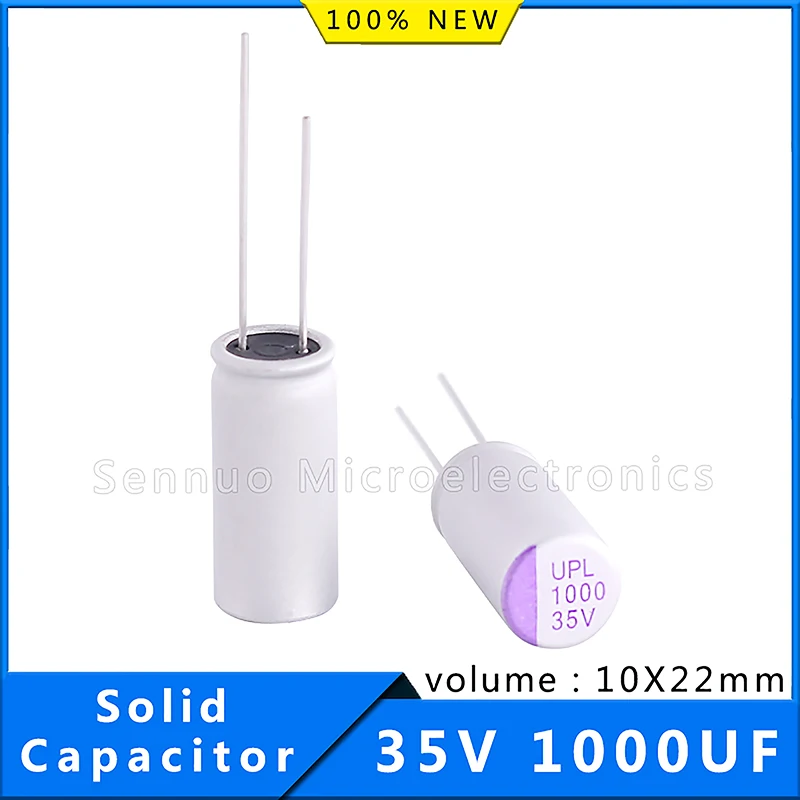 10pcs new capacitor 1000 uf 35 v low esr solid capacitor volume ...