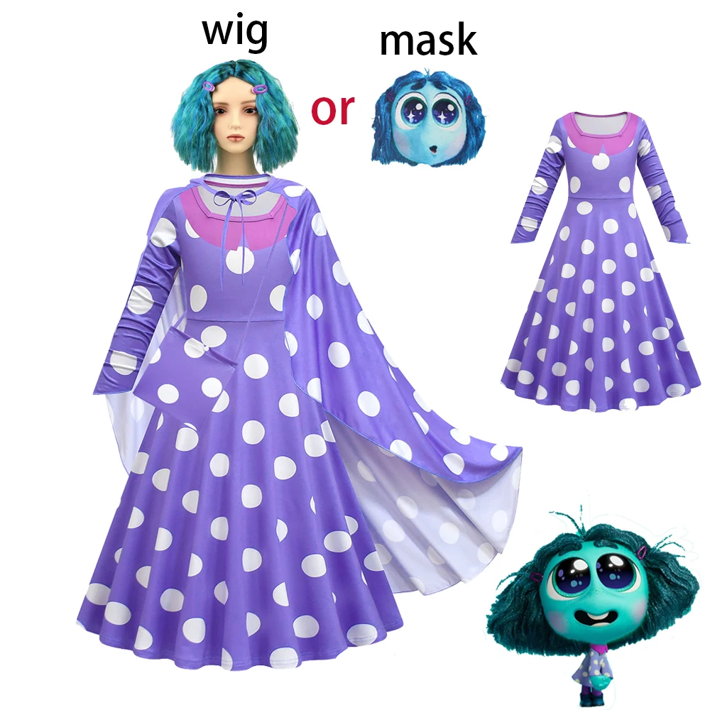 Inside-Out-Envy-Cosplay-Costume-Girls-Princess-Dress-Fantasy-Vestido ...
