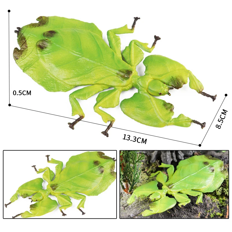 Imitation-Leaf-Insect-Toy-Solid-Insect-Model-Giant-Leaf-Imitation-Leaf ...