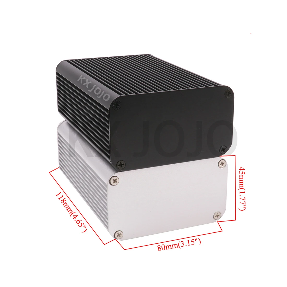 Aluminum-Enclosure-80-45-115mm-Integrated-Box-Silver-Black-Waterproof ...