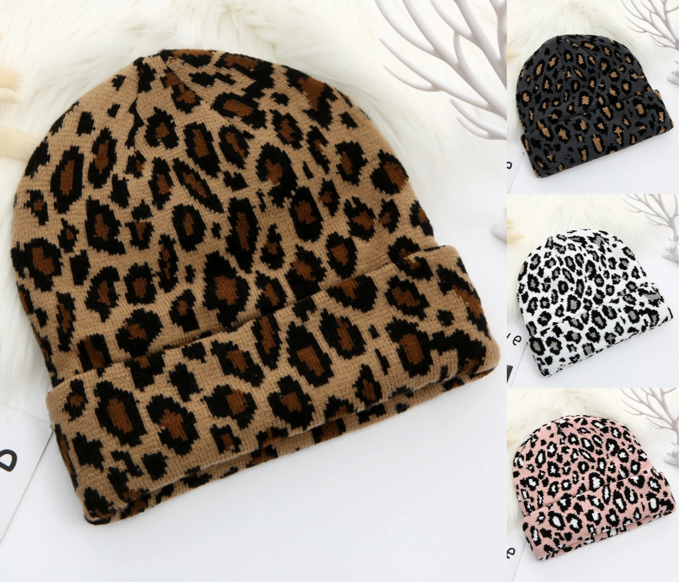 Thicken-Leopard-Jacquard-Unisex-Beanies-Y2K-Trendy-Autumn-Winter-Warm ...