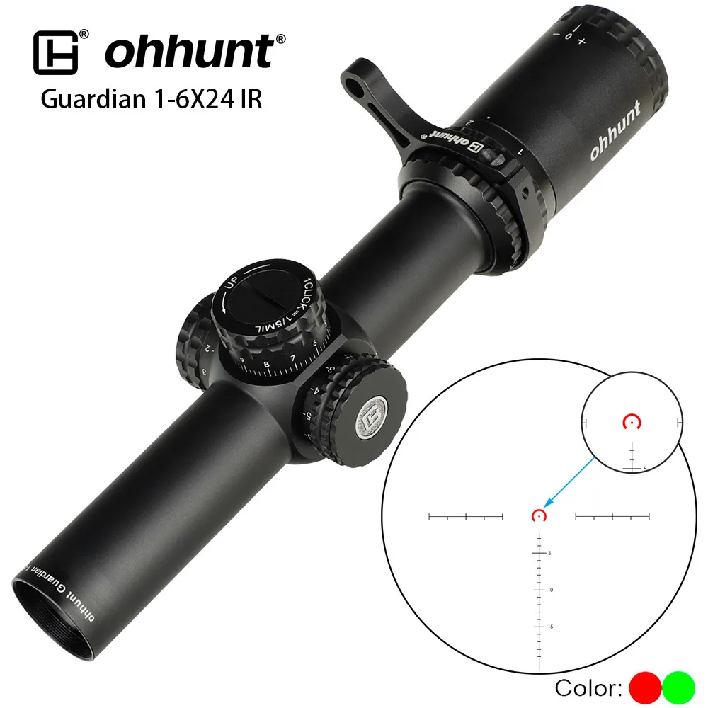 ohhunt-Guardian-1-6X24-IR-Hunting-scopes-Compact-Glass-Etched-Reticle ...