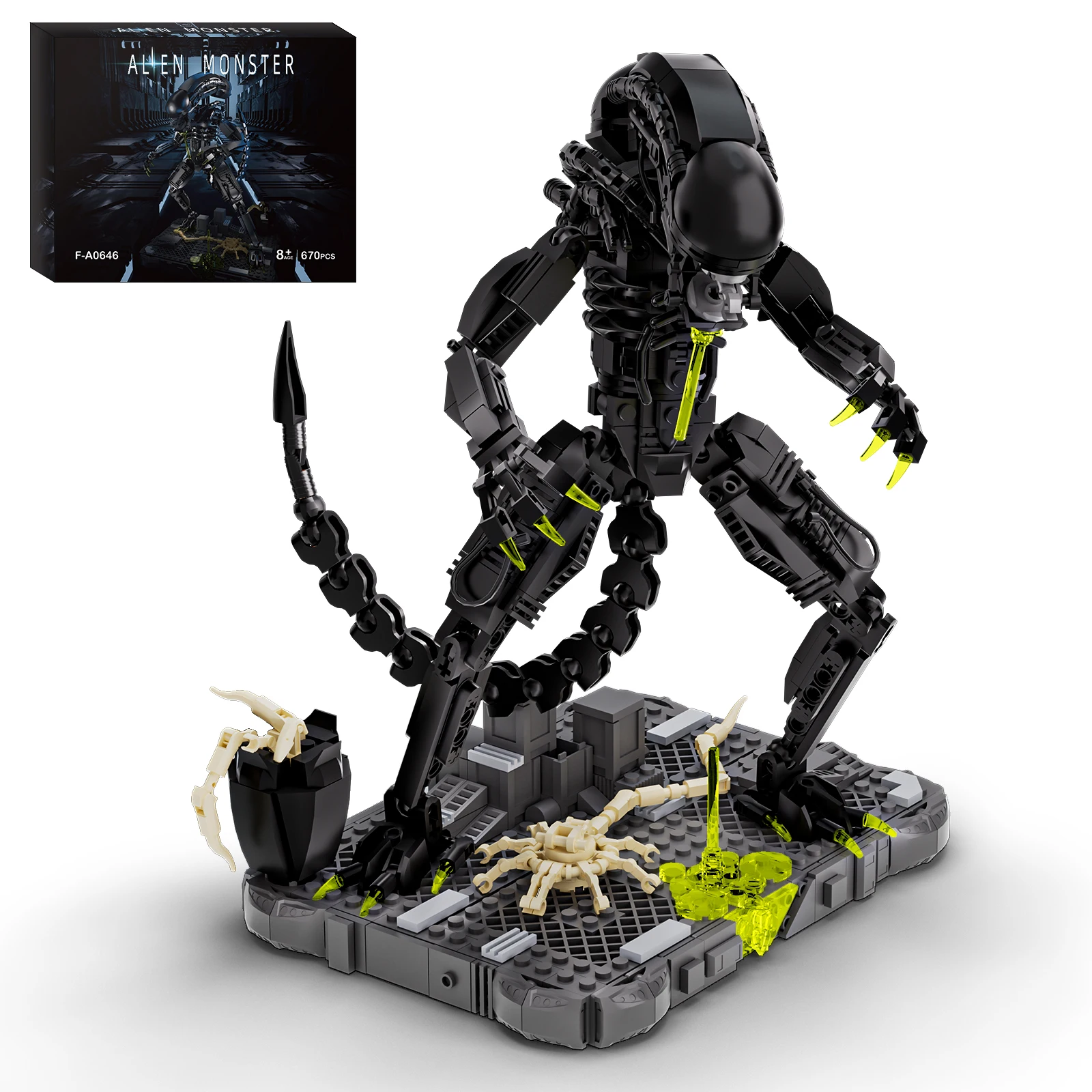 MOC-Movie-Alien-Monster-Building-Blocks-Model-Alien-Drooling-Monster ...