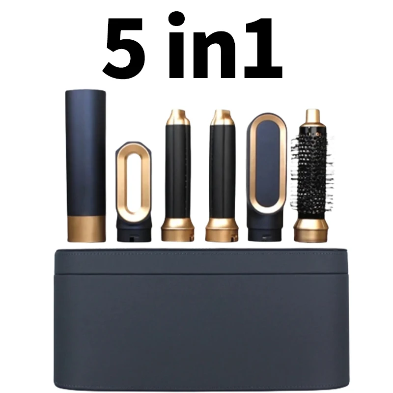 Hair-Dryer-5-in-1-Hot-Comb-Set-Curling-Iron-Hair-Straightener-Styling ...